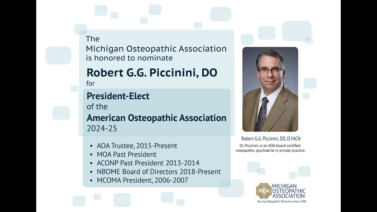 Dr. Piccinini for President Elect 2024-25 - YouTube