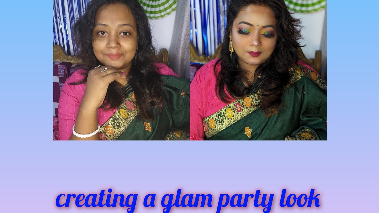 @glamorizebyPinki glam party look tutorial - YouTube