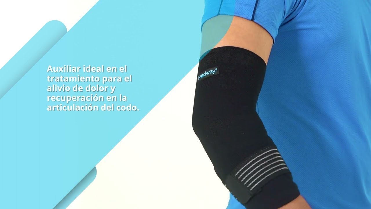 MEDWAY CODERA ELASTICA CON COJIN DE GEL Y CORREA DE AJUSTE - YouTube