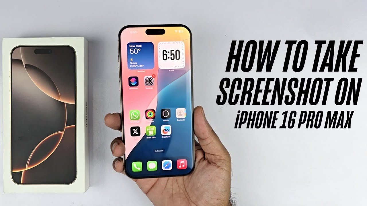 iPhone 16 Pro Max - How to take Screenshot ( 3 Super New Ways) - YouTube