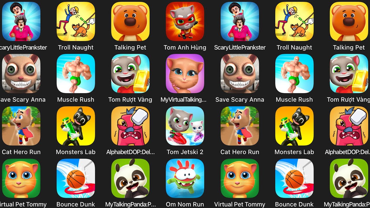 ScaryLittlePrankster,Talking Pet,Talking Tom,Save Scary Anna,Monsters ...