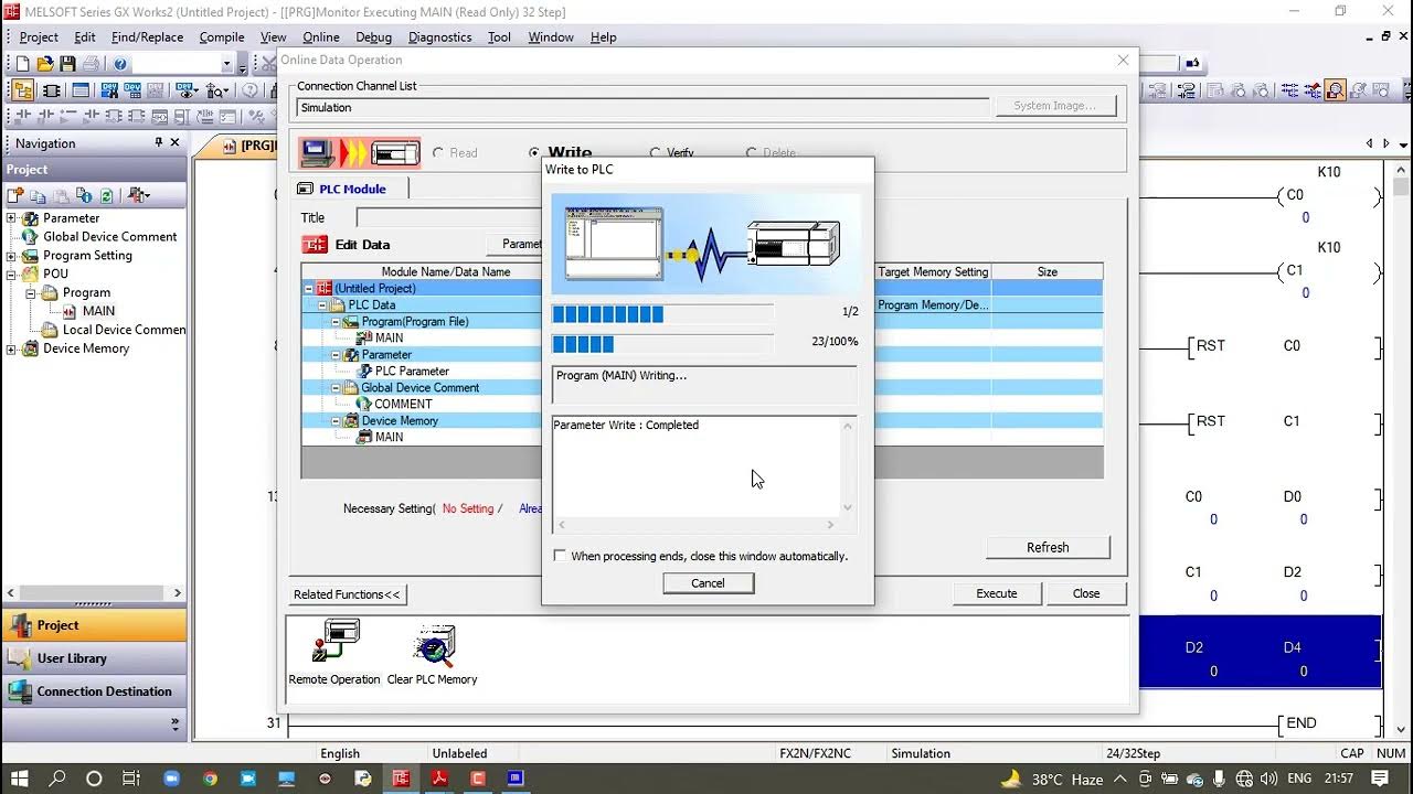 #PART23 ADD ADDITON ARITHMETIC in GX WORKS2 Programming Software # ...