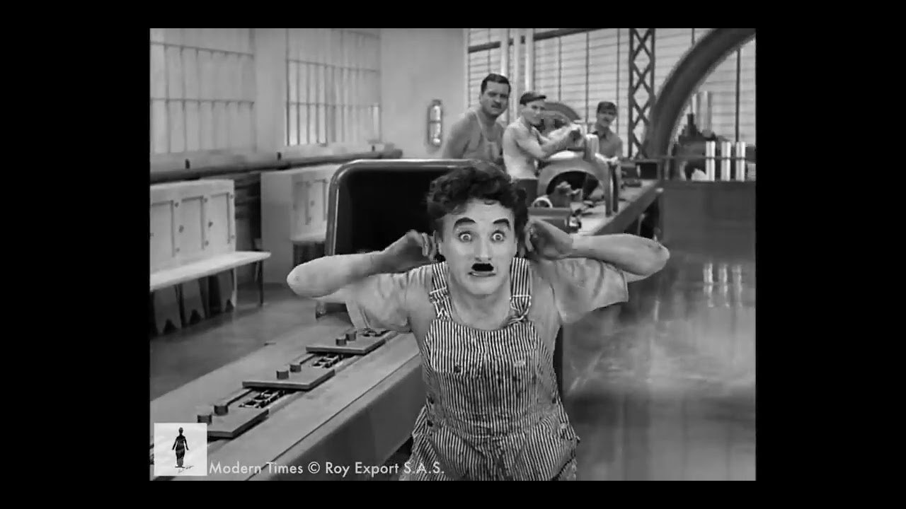 Charlie Chaplin factory workers fun seance - YouTube