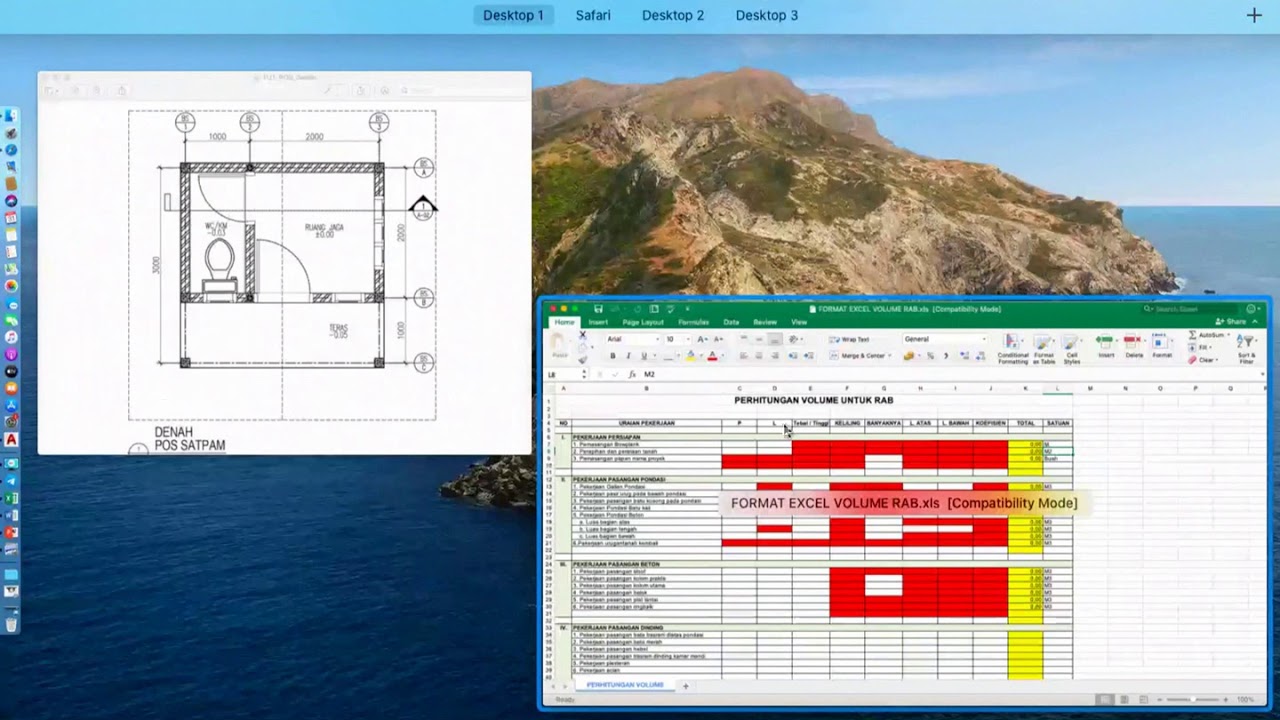 VIDEO EBK 2 MENGHITUNG VOLUME RAB DENGAN MENGGUNAKAN EXCEL - YouTube