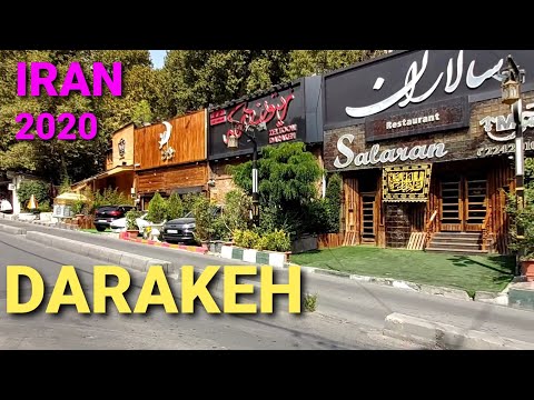 Darakeh, Driving in Tehran, Iran, رانندگی در درکه تهران