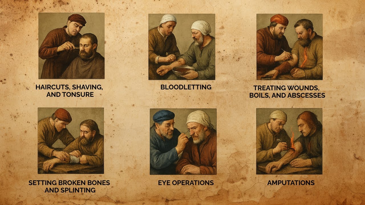 Medieval Barber Jobs Explained 8 Insane Jobs of Medieval Barbers - YouTube