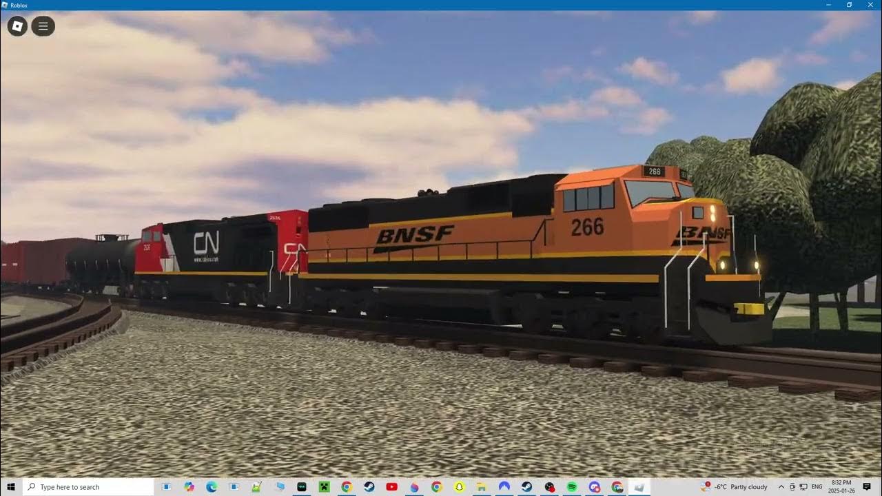 BNSF 266 Leads CN L537 Through Chester, Southline (Ro-Scale) - YouTube