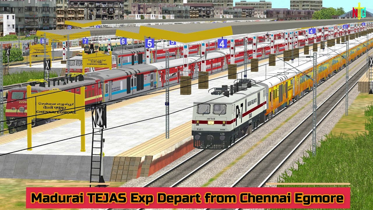 22671 Madurai Tejas Express Departing from Chennai Egmore | NTG Gaming ...