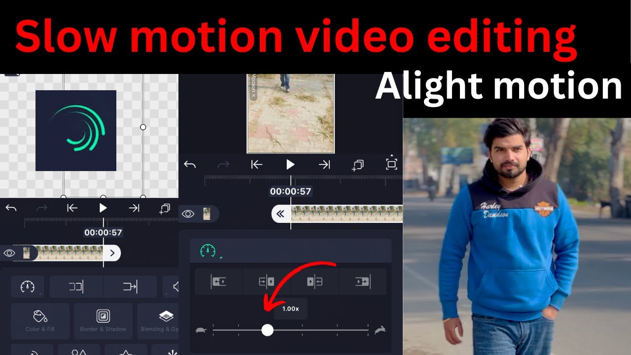 How to make smooth video in alight motion | Slow motion video editing ...