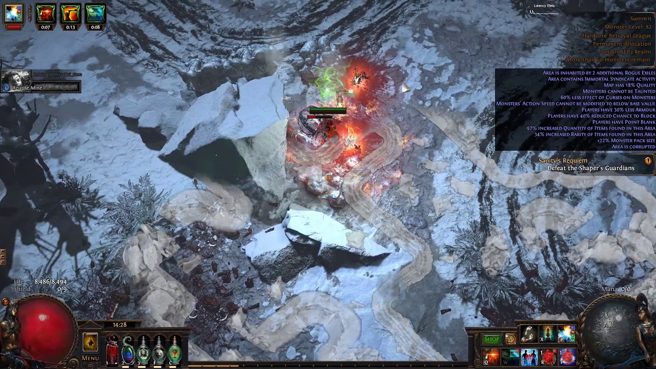 Elehit - Summit Map T15 - Path of Exile - YouTube