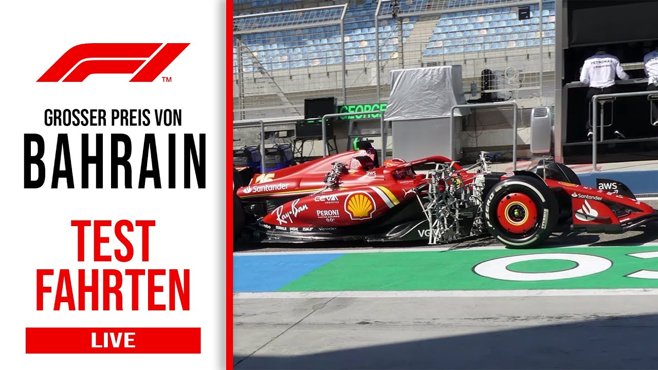 F1 Tests in Bahrain | Pre-Season Testtage 2024 Tag 2 - YouTube