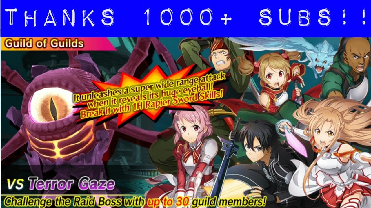 SAO Integral Factor (SAO IF): Guild of Guilds 4 Raid Boss Terror Gaze ...