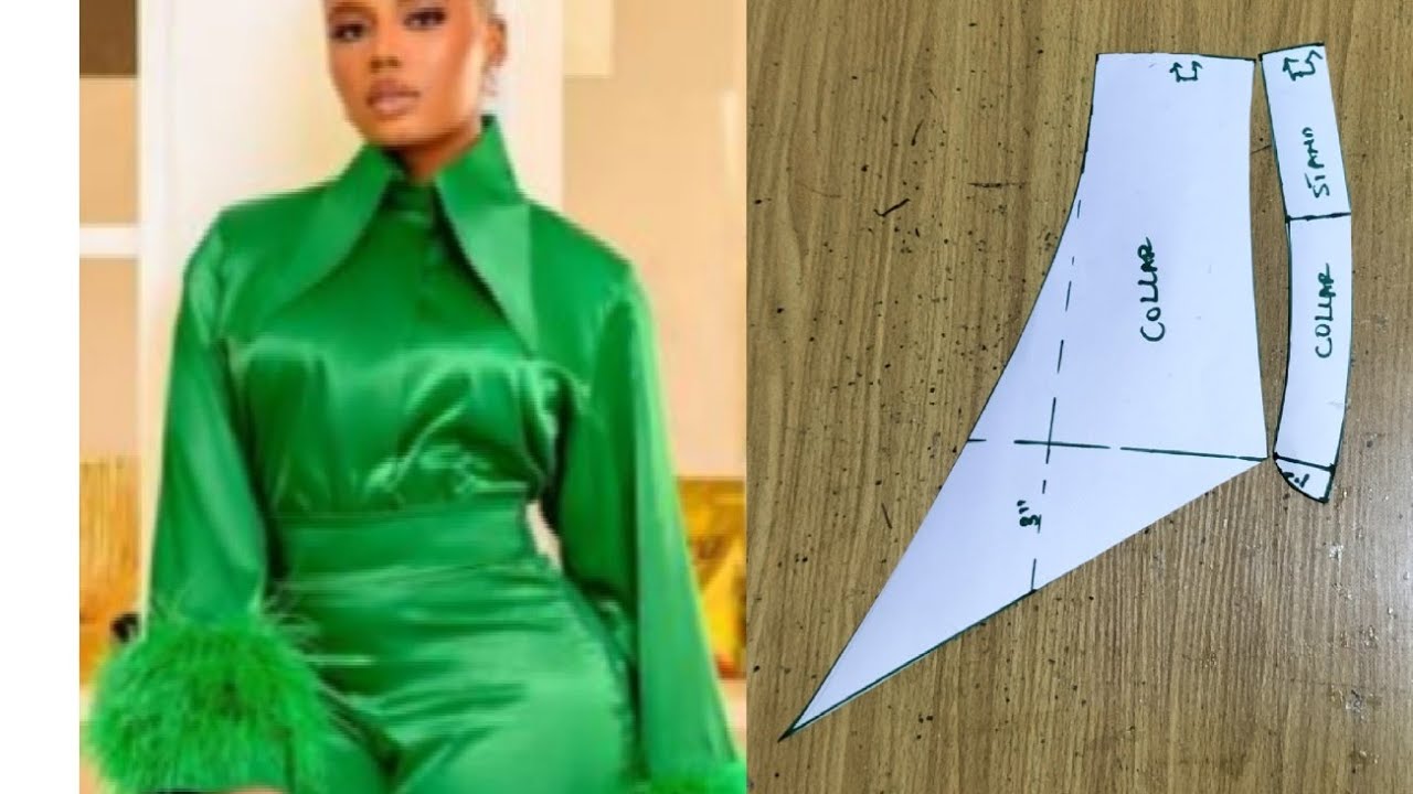 HOW TO DRAFT TRENDY EXAGGERATED POINTY COLLAR PERFECTLY - YouTube