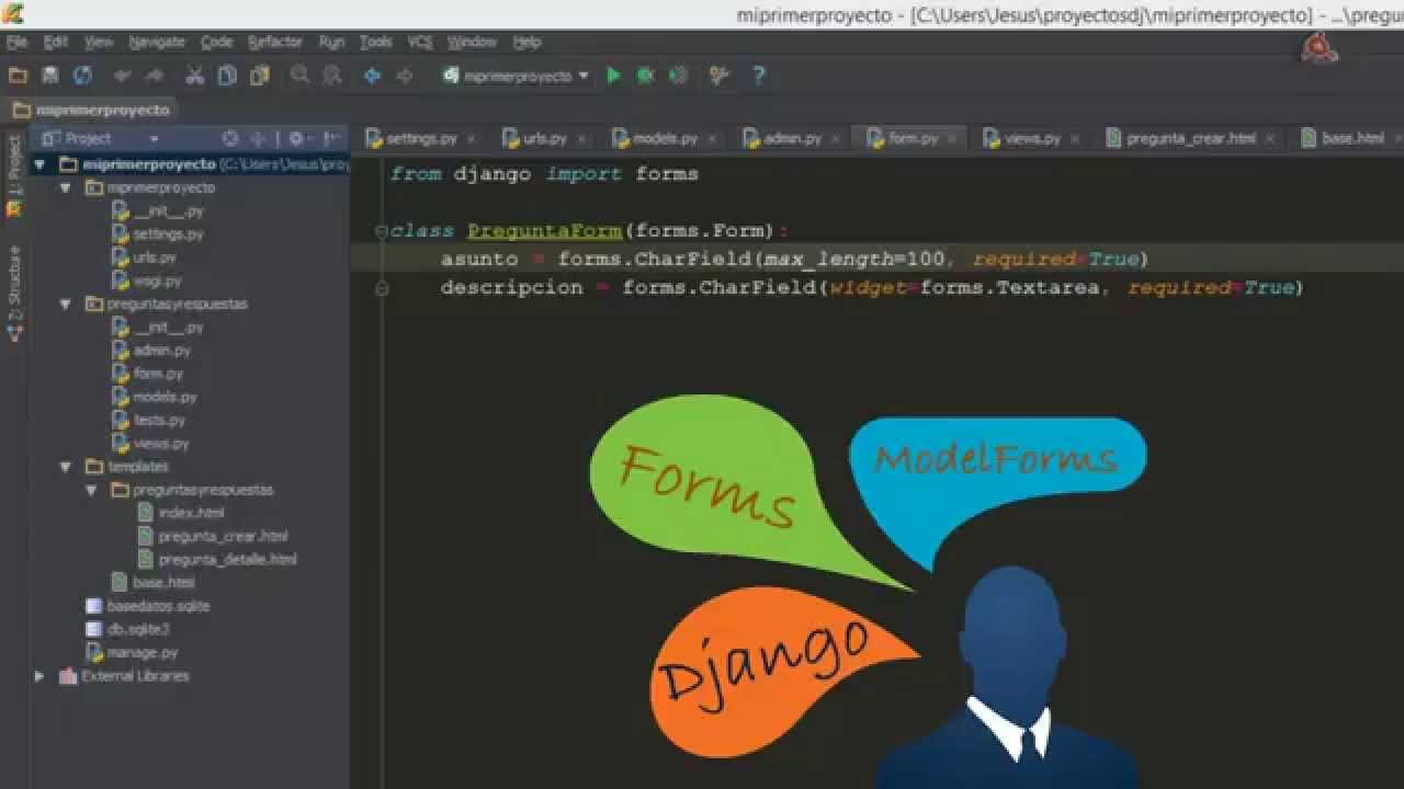 16 Curso De Django Uso De Modelform Youtube