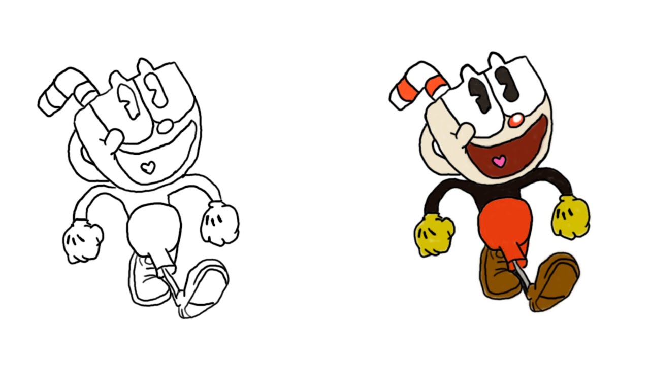 How to Draw Cuphead - YouTube