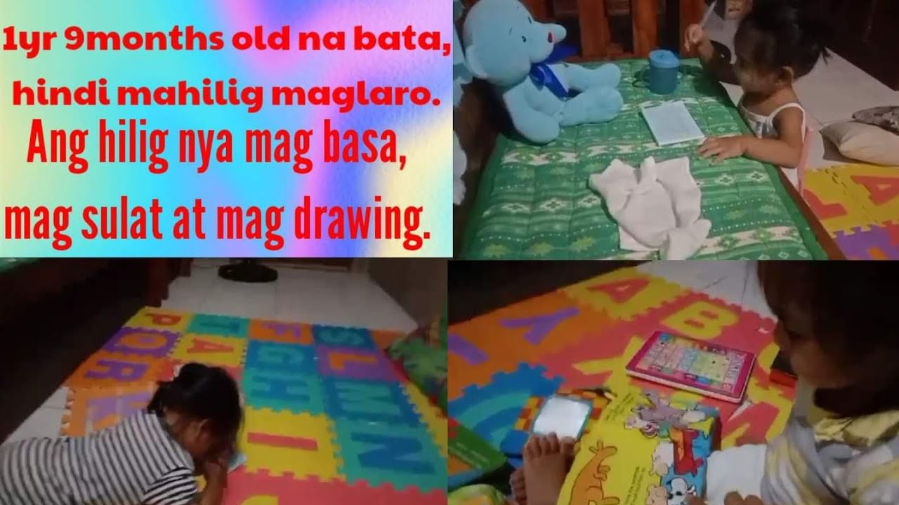 1yr 9 months old na bata, mahilig ng magbasa,mag drawing at mag sulat ...