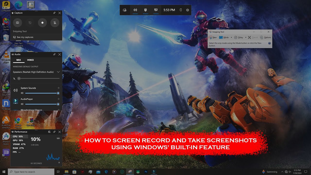 How To Screen Record And Take Screenshots Using Windows' Built In ...