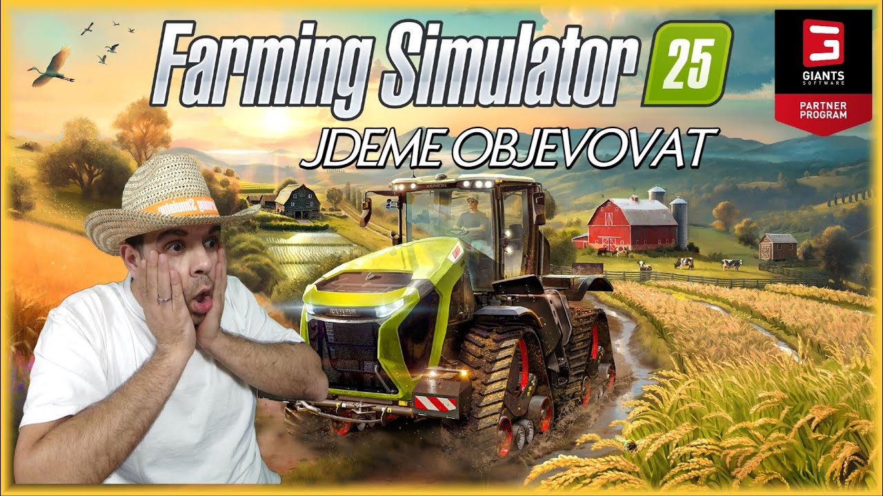 💡STREAM -Farming Simulator 25 - První spuštění - YouTube