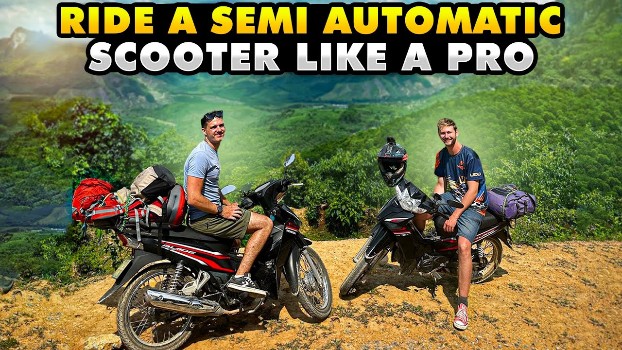 HOW TO RIDE SEMI-AUTOMATIC SCOOTERS - A BEGINNERS GUIDE - YouTube