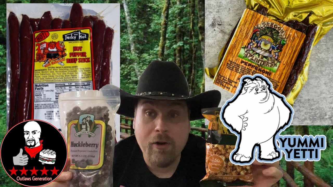 Yummi Yetti Pt.3: Huckleberry Popcorn & Pepperoni Sticks - Natural ...