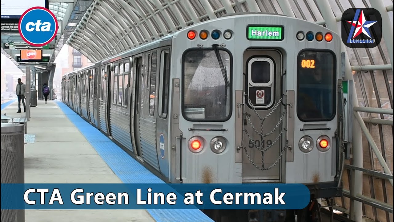 CTA Green Line Trains at Cermak-McCormick Place | CTA - YouTube