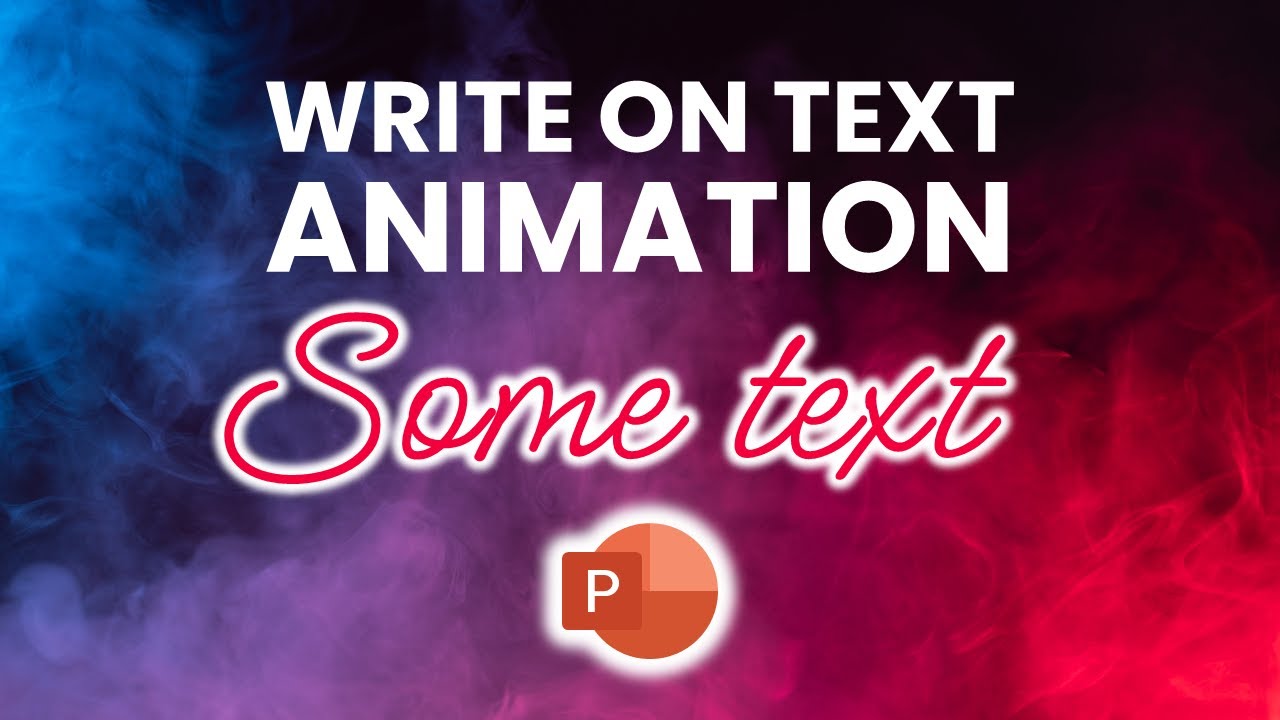 How to drawn on ANIMATED HAND WRITTEN style text in PowerPoint. A step ...