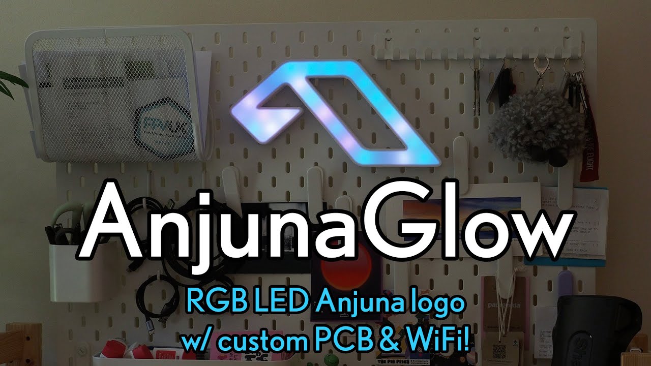 AnjunaGlow - RGB LED Anjuna logo w/ custom PCB & WiFi! - YouTube
