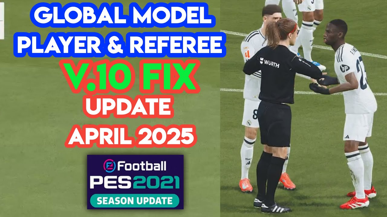 PES 2021 New Global Modelling for all Players & Referees 2025 - YouTube