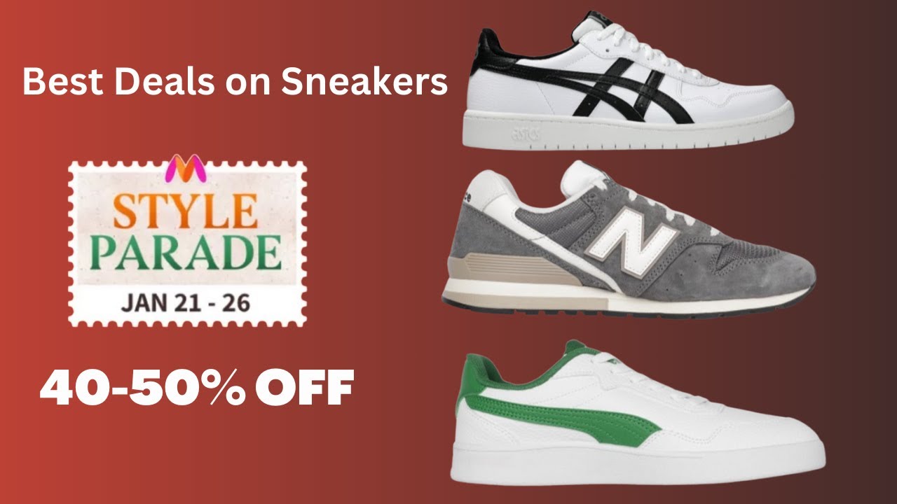 Myntra Style Parade Sale Best Sneakers | Best Sneakers on Myntra Parade ...