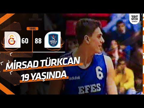 Efes - Galatasaray: 88-60 (1994-95 Türkiye Basketbol Ligi) Mirsad Türkcan 19 yaşında