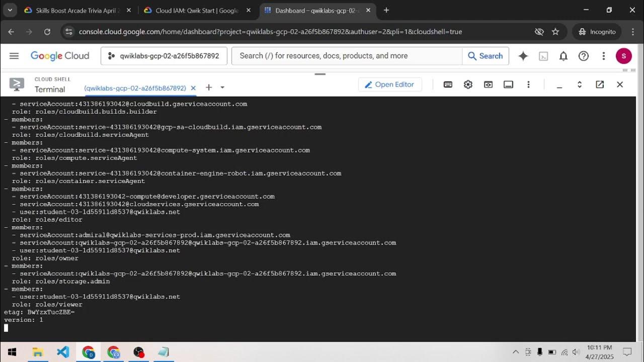 Cloud IAM: Qwik Start | #2025 | #GSP064 |#qwiklabs |Solution - YouTube