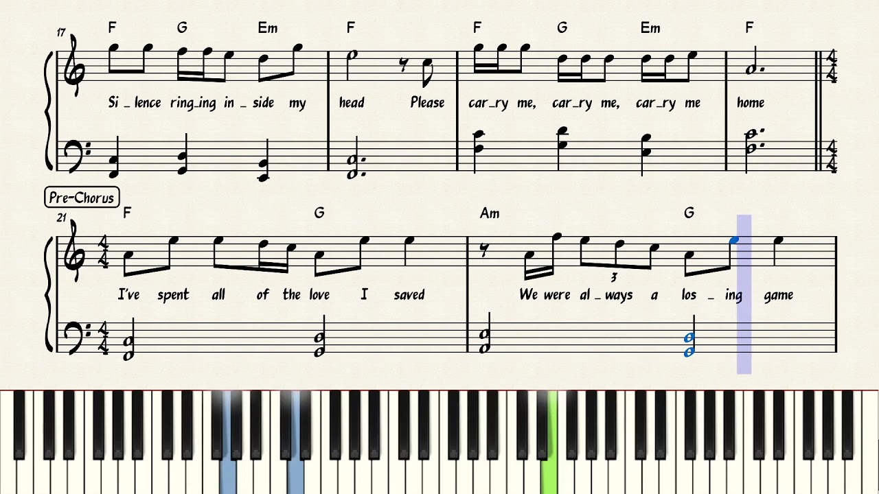 Arcade - Duncan Laurence | Piano Sheet Music - YouTube