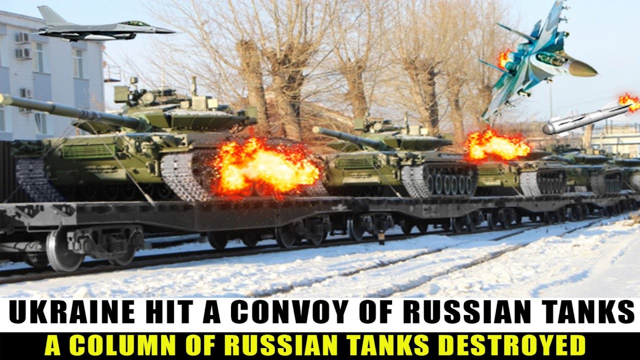 Ukraine Delivers Powerful Missile Strike Against Russian Tank Column ...