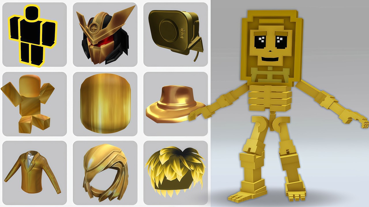 OMG! GET +15 GOLDEN AND YELLOW FREE ITEMS IN 2025 [CLASSIC & EASY ...