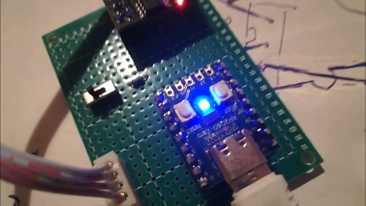 NTP clock with weatherstation (RP2040-Zero and ESP8266-01) on i2c LCD1602 display (3) - YouTube