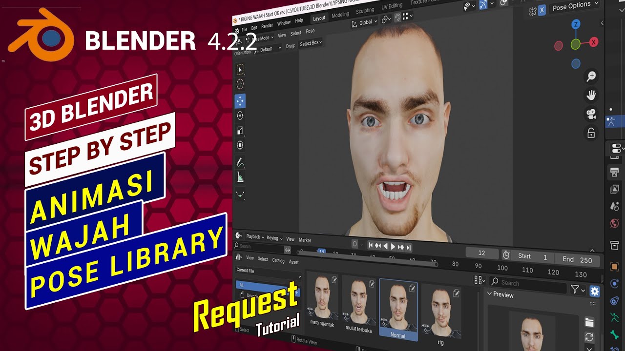 ANIMASI POSE LIBRARY WAJAH - YouTube