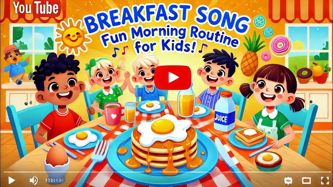 Breakfast Song 🥞🍳 Fun Morning Routine for Kids! | Kids Cart - YouTube