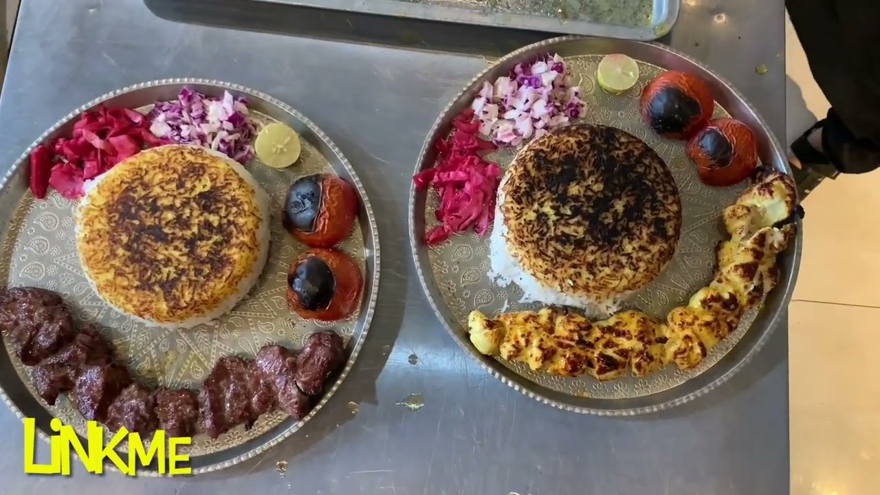 Abrud salt Chalos Kete Kebab Naranj restaurant / جاده شمال نمک آبرود ...