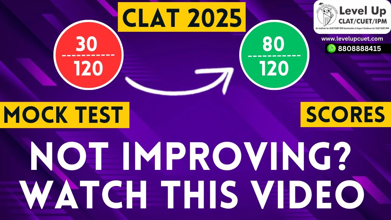 How to Increase CLAT Mock Score | Tips & Strategy for Mocks | CLAT Mock ...