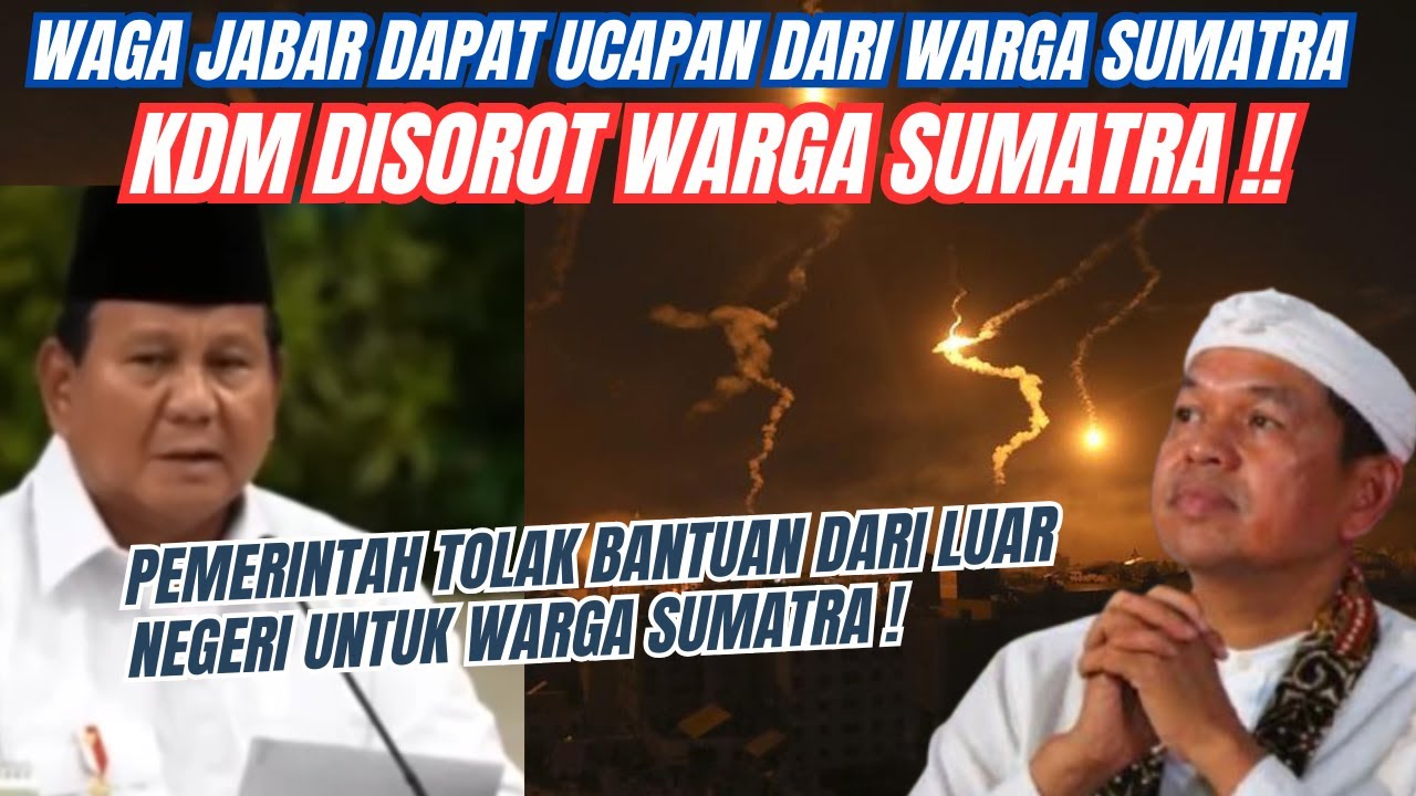 WARGA SUMATRA BERI SALAM BUAT WARGA JAWA BARAT - YouTube