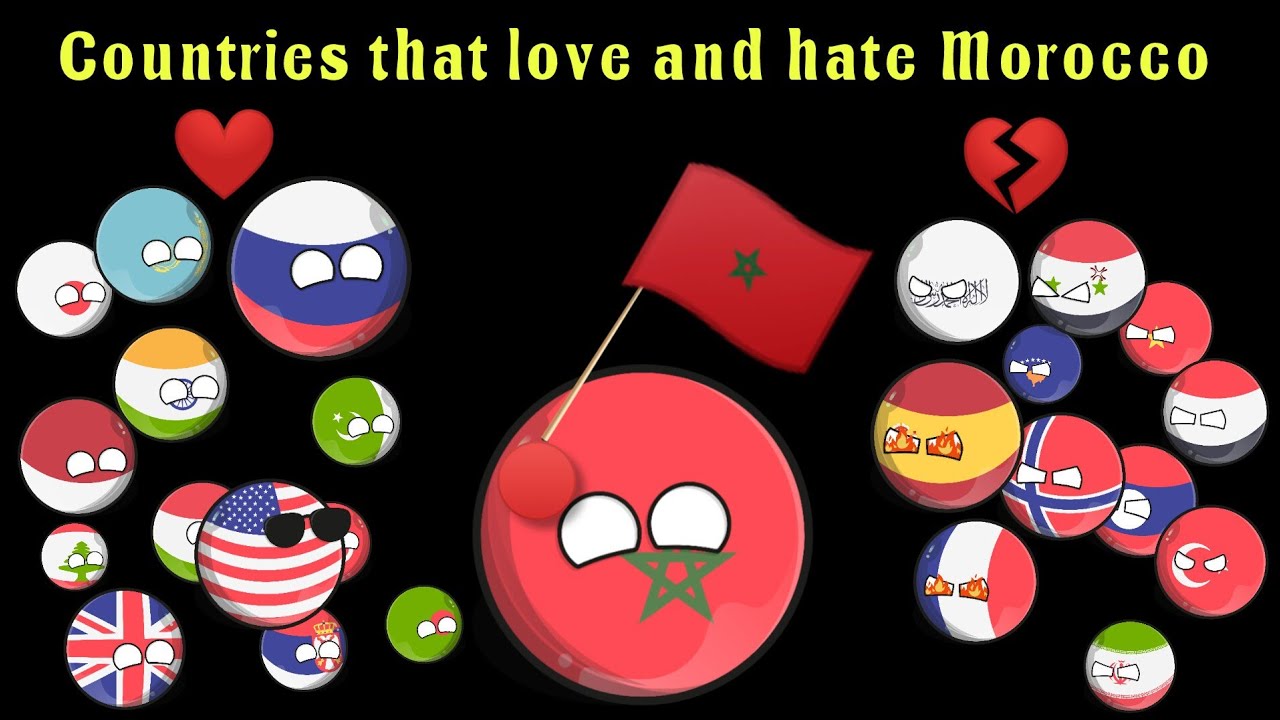 countries that love and hate Morocco#countryball #morocco #countryballs ...