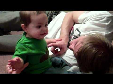 Daddy tickling Zeke