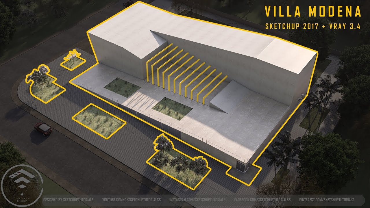 The Institute: Modeling, Materials, Vray settings, Landscape & Post ...