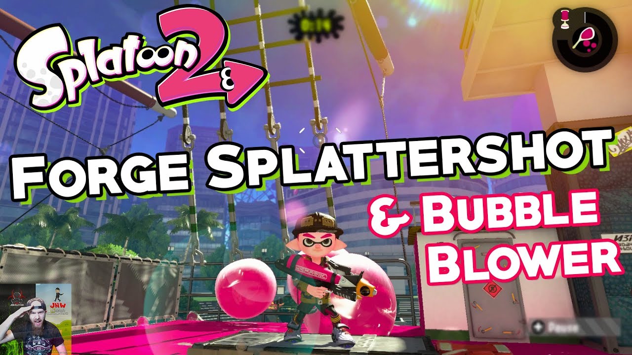 Splatoon 2 - Forge Splattershot Pro & Bubble Blower Gameplay! - YouTube