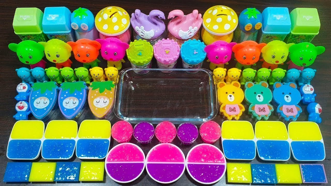 Mixing all my store-bought slime ! Most satisfying slime video ! Alex ...