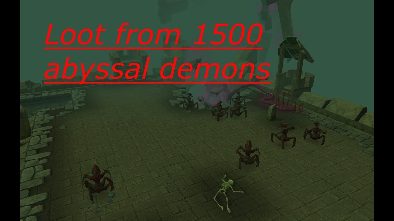 [RS3] Loot from 1500 abyssal demons - YouTube