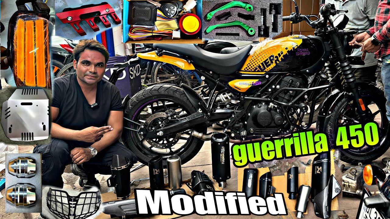 guerrilla 450 modified | royal enfield guerrilla 450 exhaust modified ...