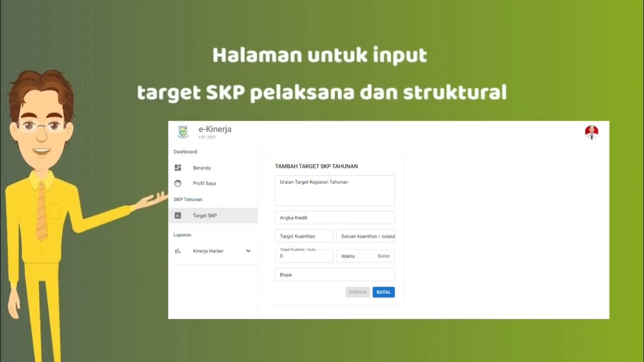 part 3. Input SKP Tahunan pada aplikasi http://e-kinerja.purbalinggakab.go.id/ - YouTube