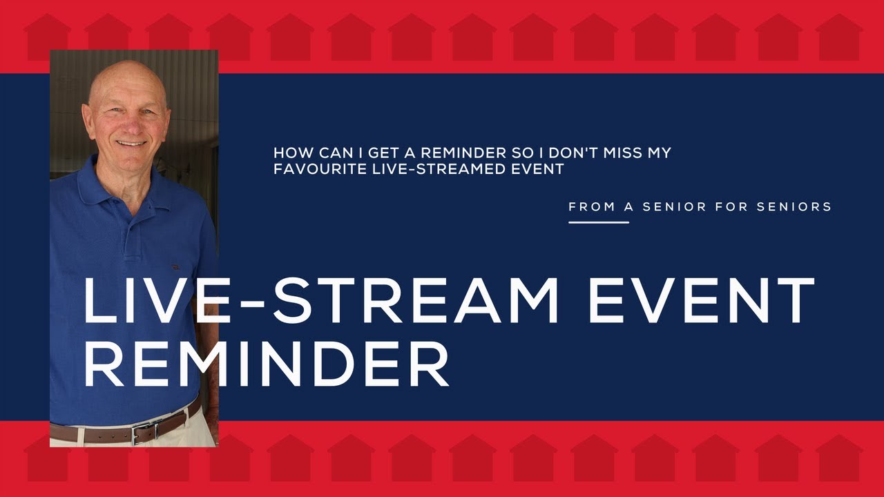 TUTORIAL - LIVE-STREAM EVENT REMINDER - YouTube