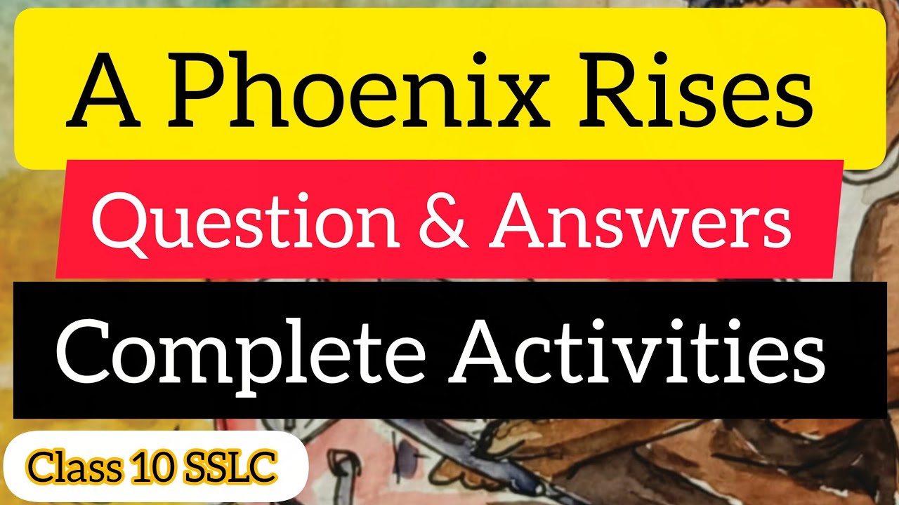 A Phoenix Rises Complete Activities| A Phoenix Rises Question and ...